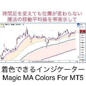 ド派手な魔法の移動平均線（Magic MA Colors For MT5）本数限定特価 - Indicators・E-books ...